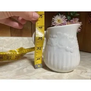Libbey | Dining | Libbey Tableware 4 White Pitcher Embossed Apples ...